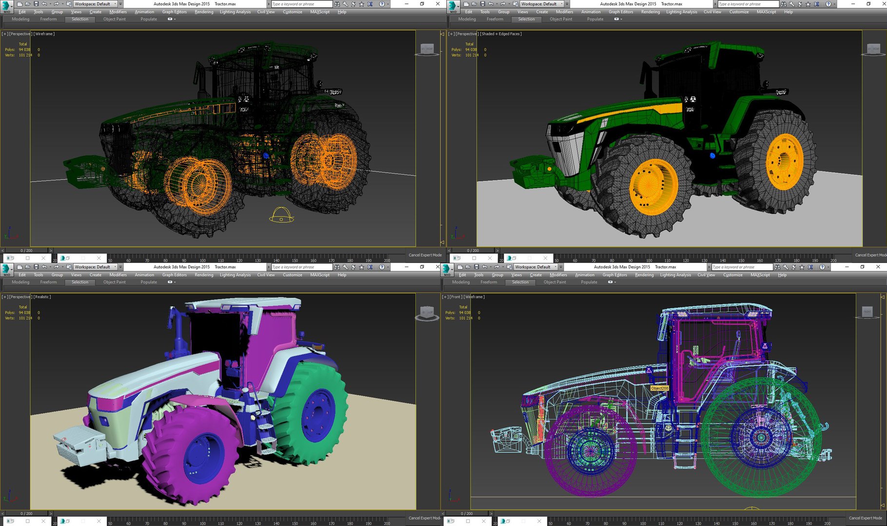 3D Tractor Generic - TurboSquid 2190916