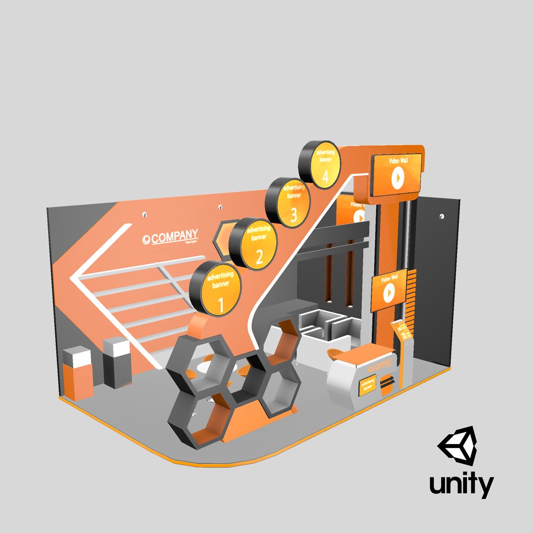 Exhibition Stand 5 3D Model - TurboSquid 2035432