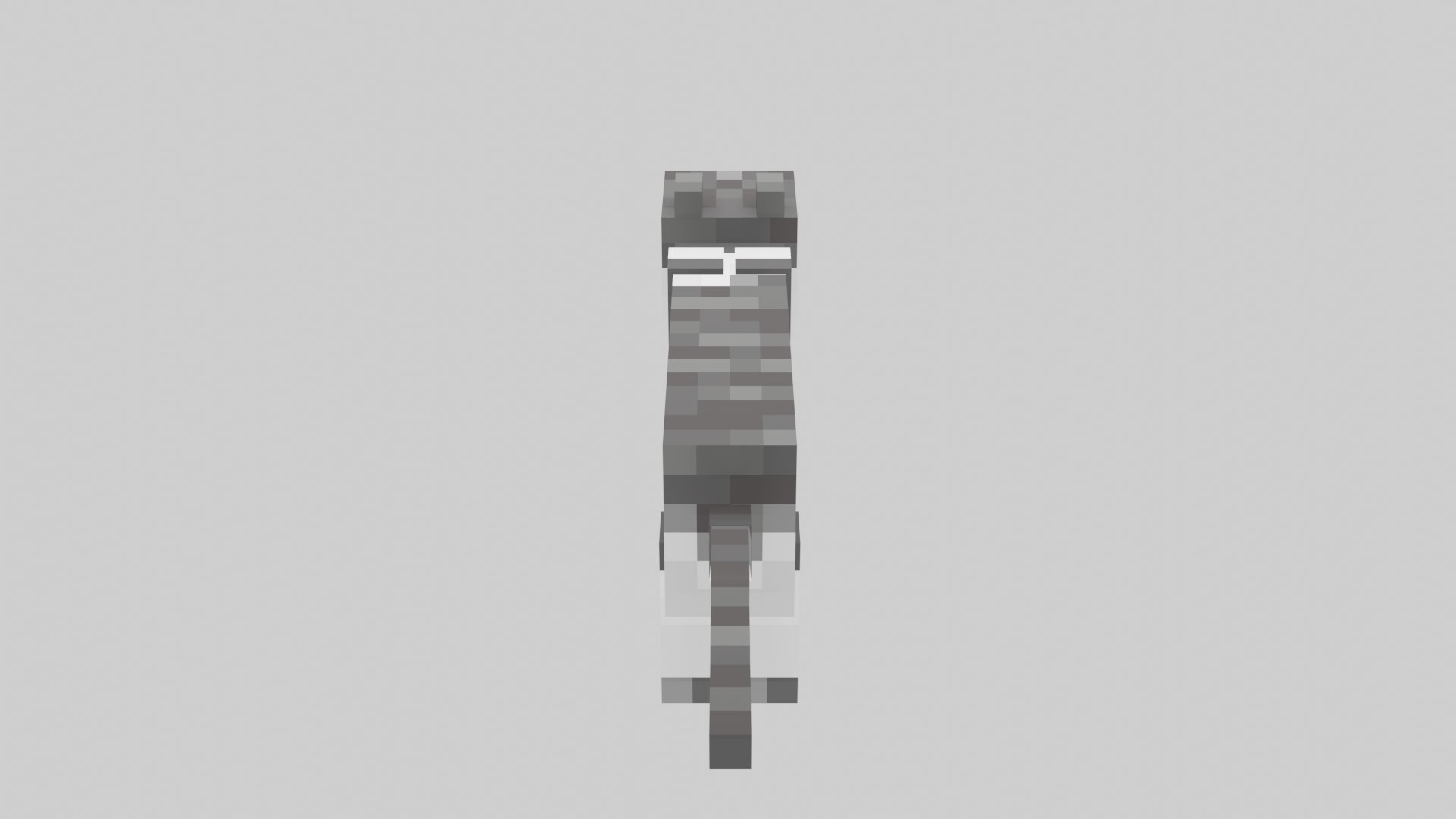 3D Minecraft Cat - TurboSquid 1977676