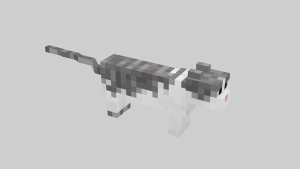 modelo 3d gato minecraft - TurboSquid 1977676
