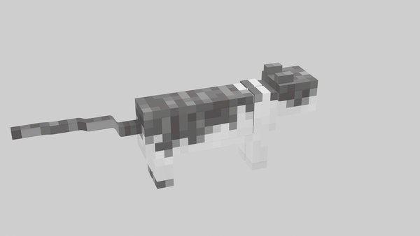 我的世界猫3D模型 - TurboSquid 1977676