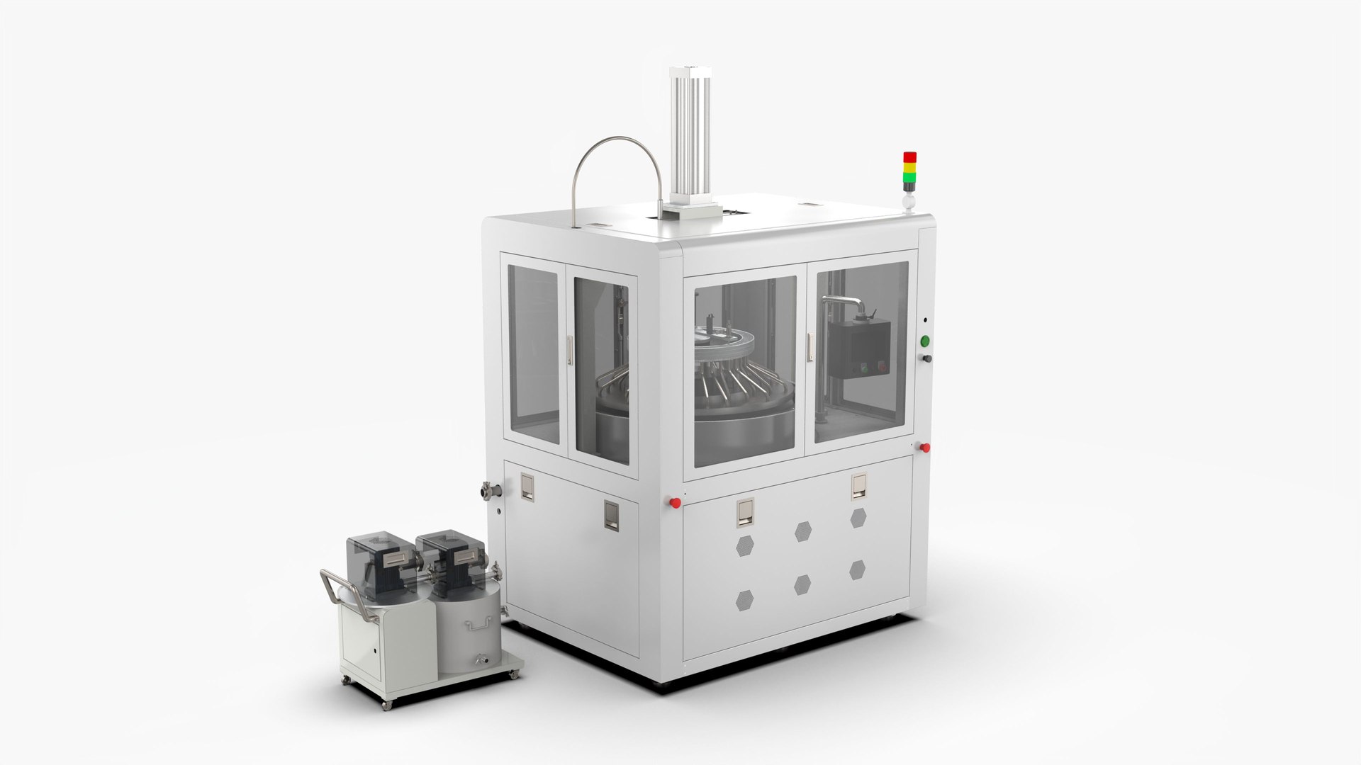 Automatic High Precision Glass Polishing Machine 3D - TurboSquid 2010283