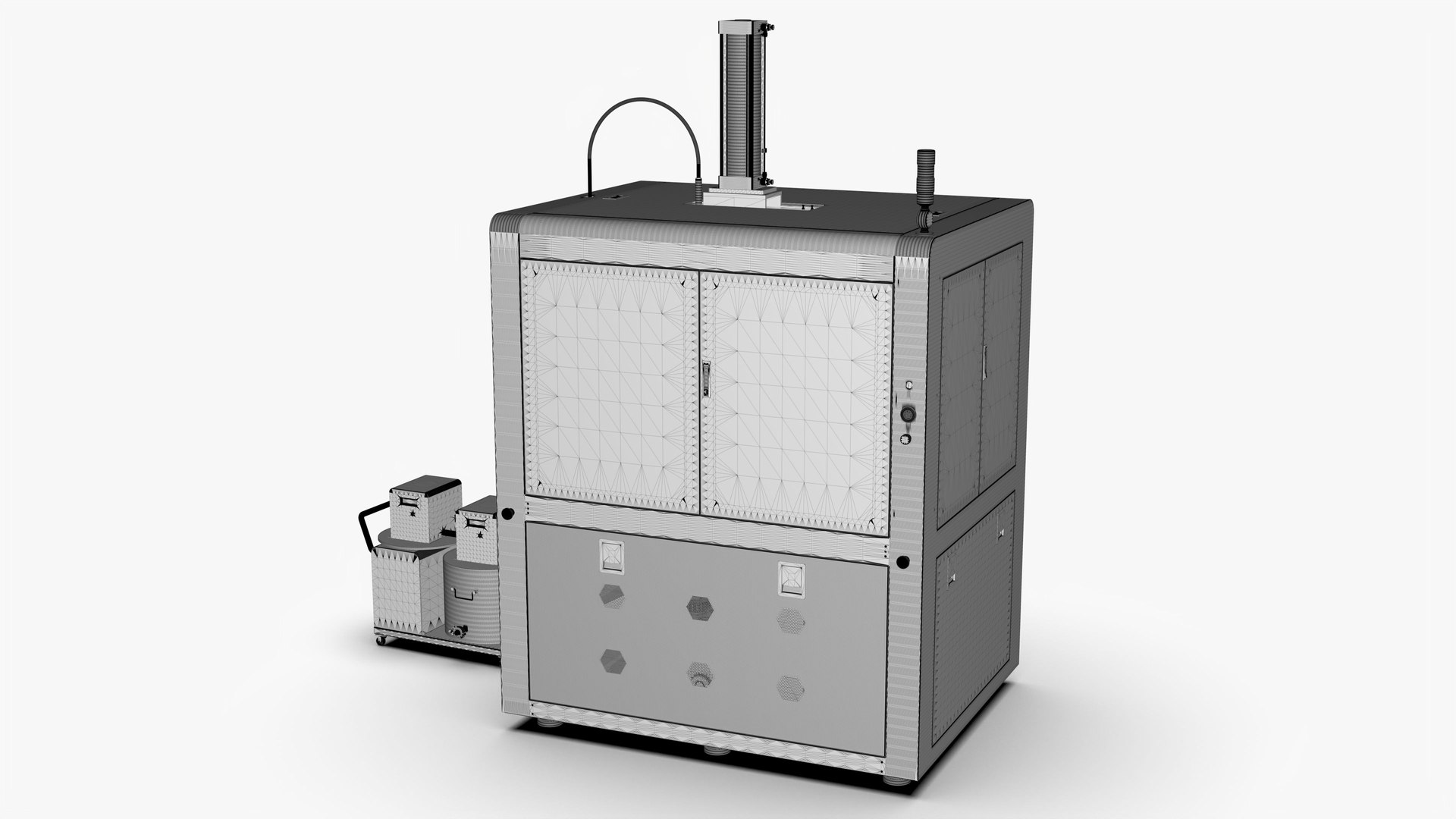 Automatic High Precision Glass Polishing Machine 3D - TurboSquid 2010283