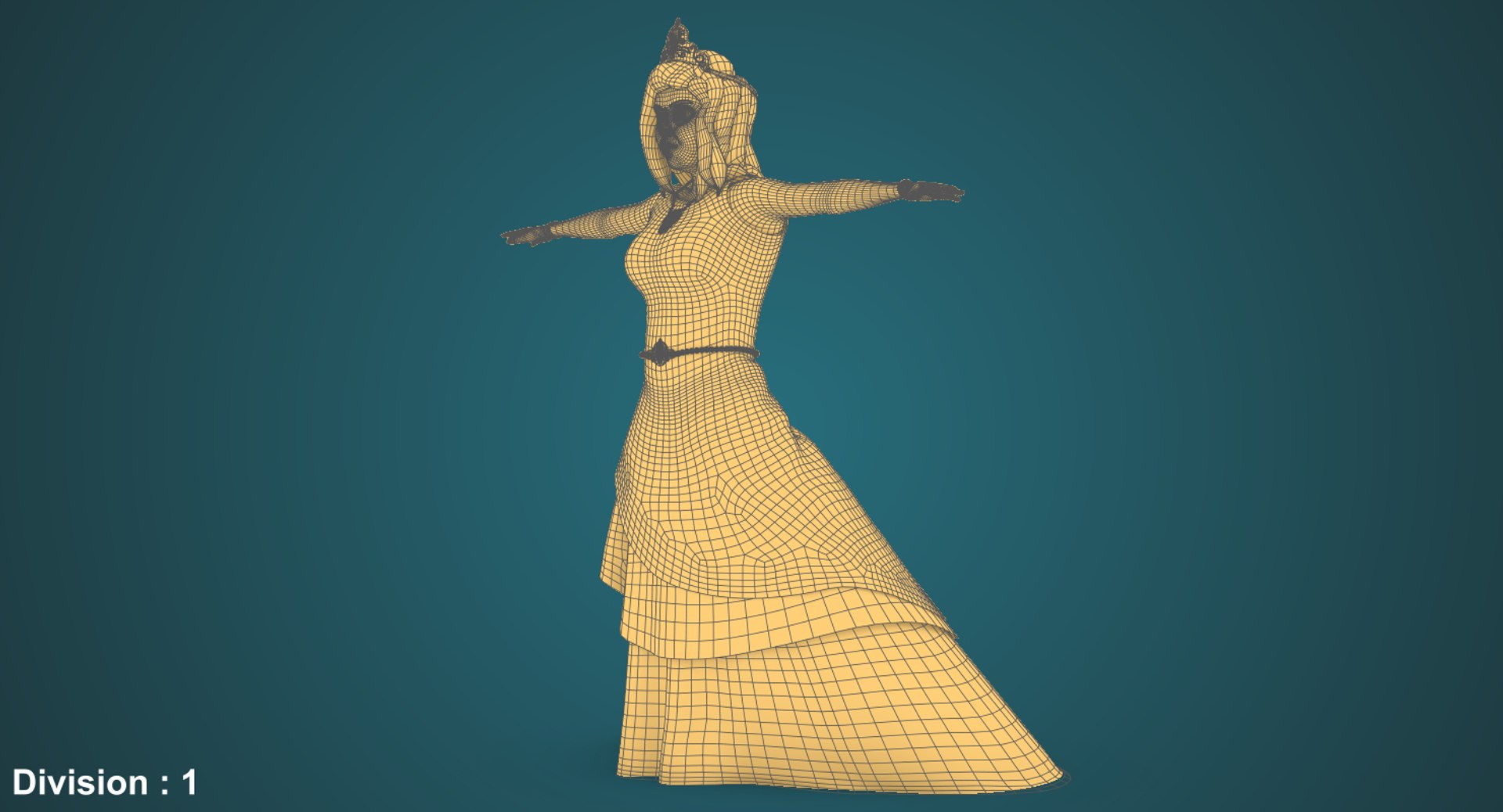 fantasy girl - rig 3d model