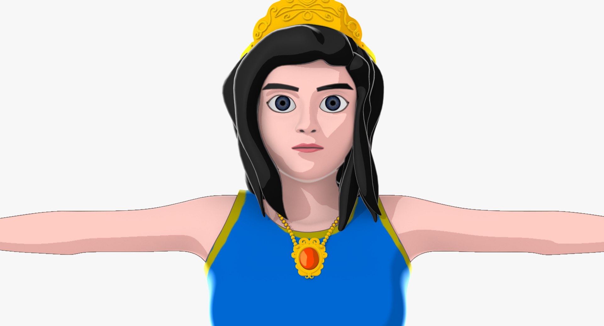 Fantasy Girl - Rig 3d Model