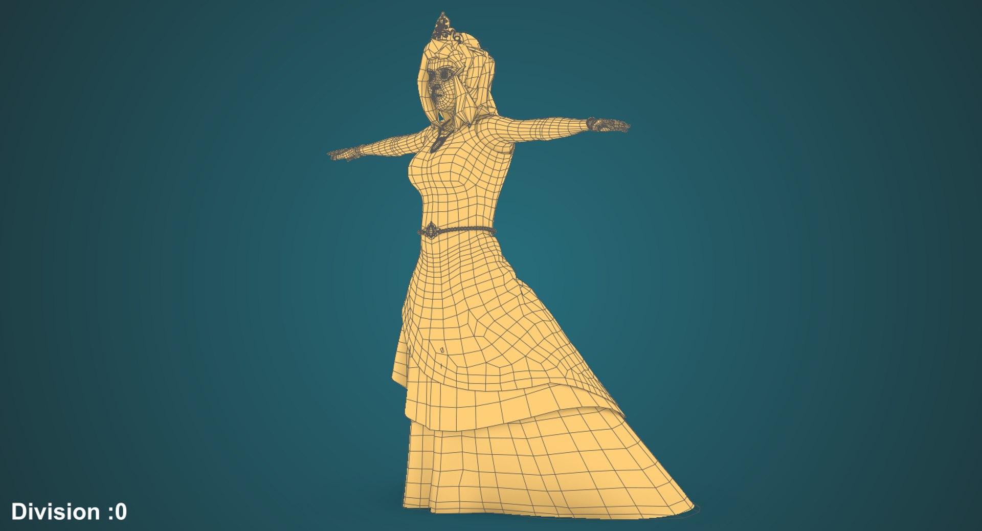 fantasy girl - rig 3d model