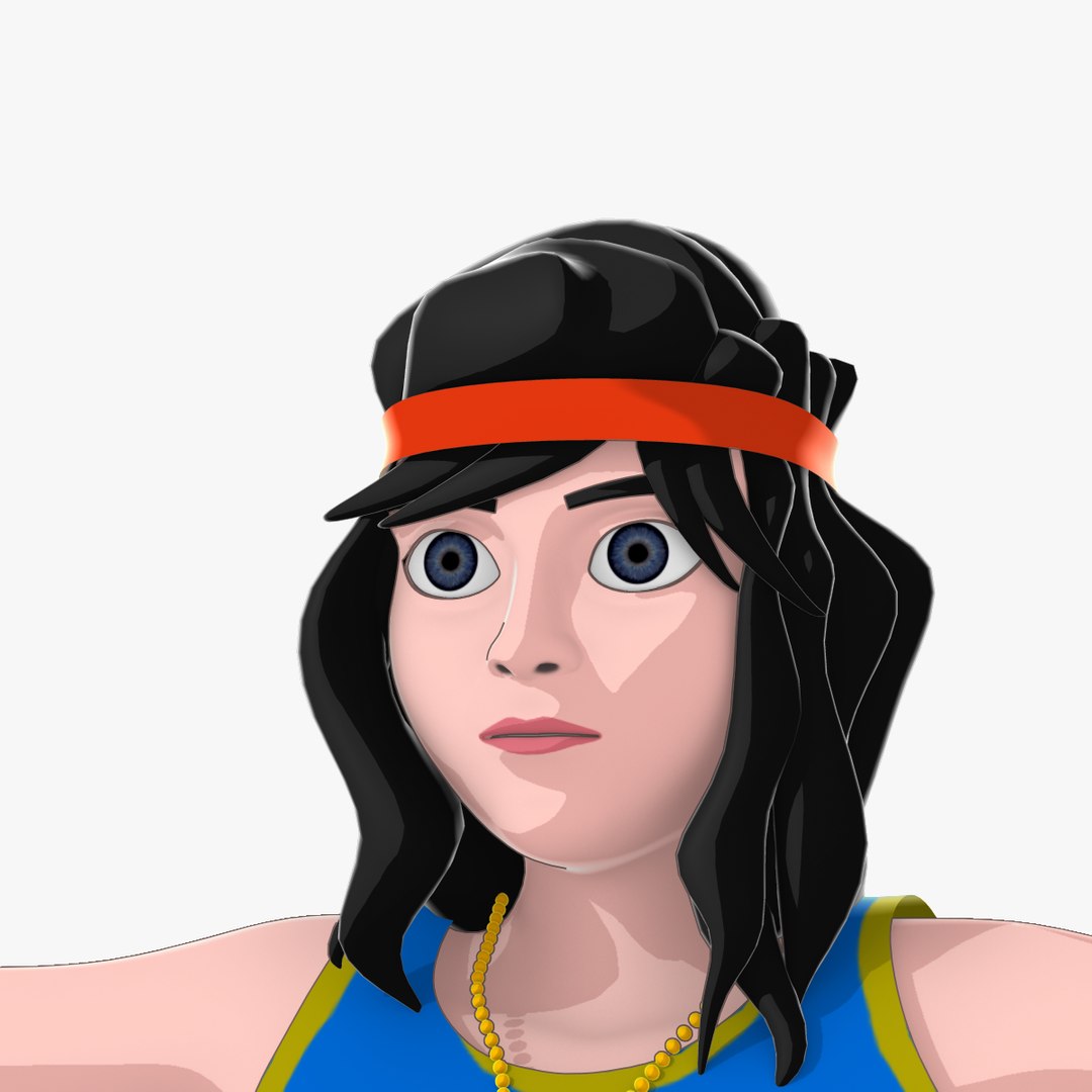 Fantasy Girl Rig 3d Model