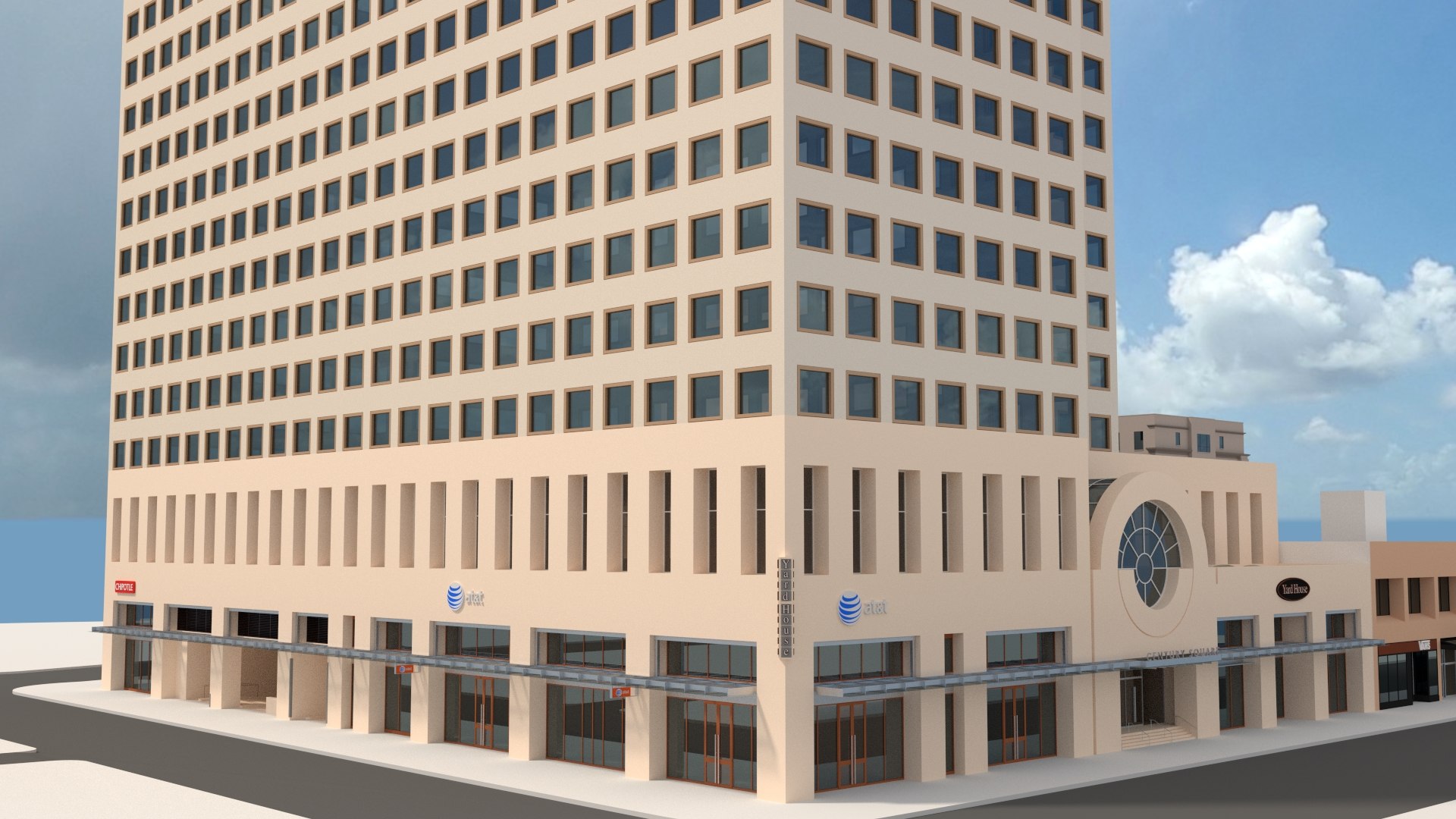 3d model downtown seattle city block