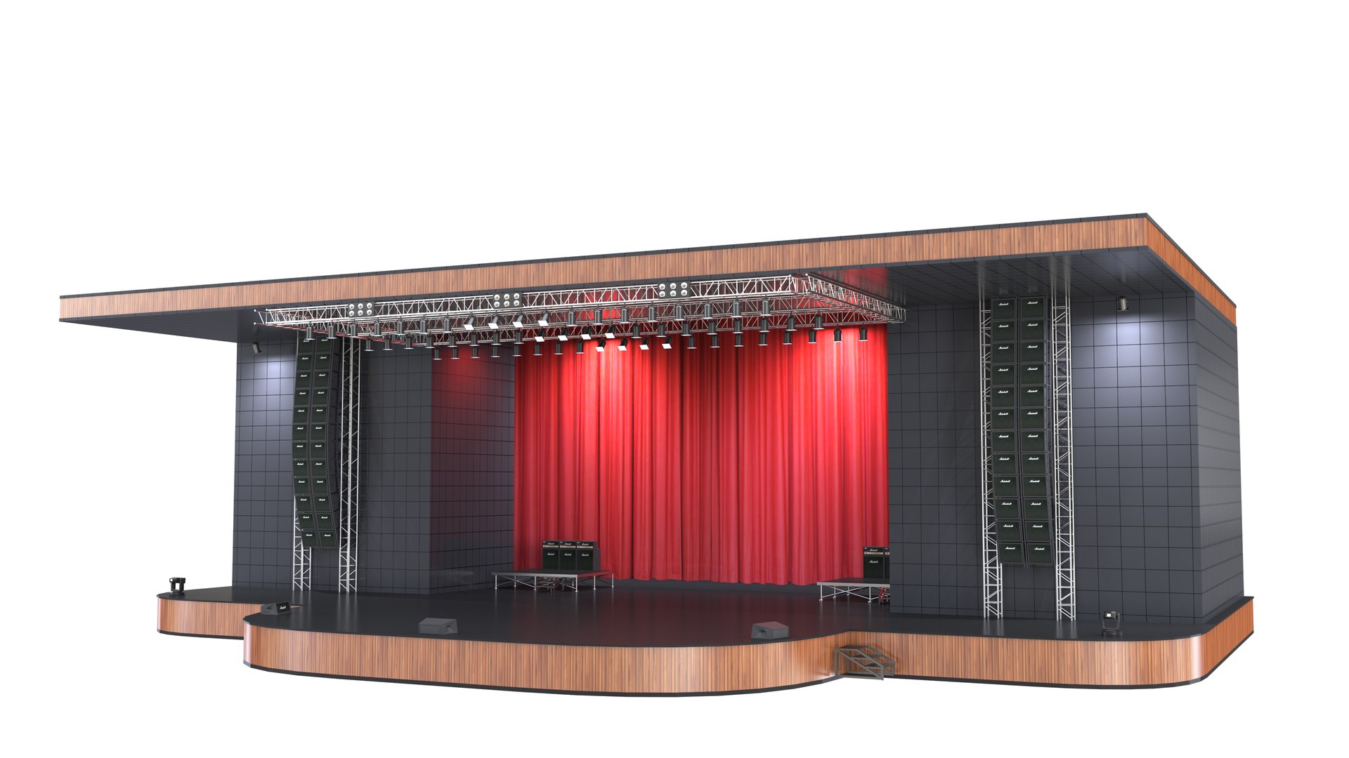 Theater Stage 3D Model - TurboSquid 1525336