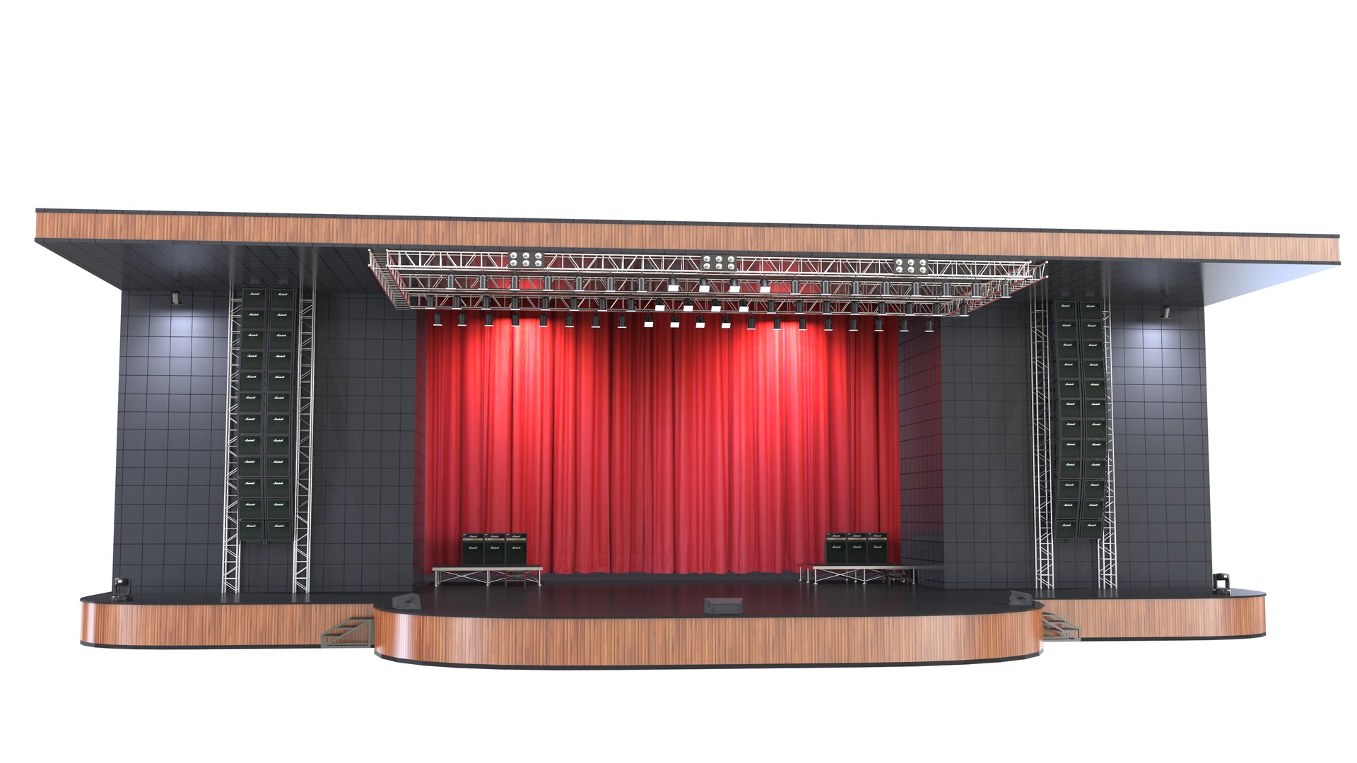 Theater Stage 3D Model - TurboSquid 1525336