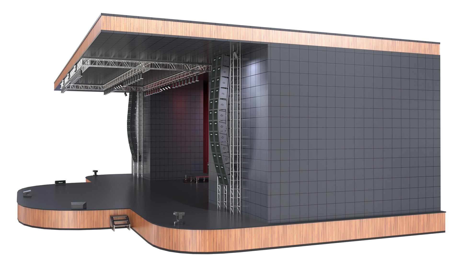 Theater Stage 3D Model - TurboSquid 1525336