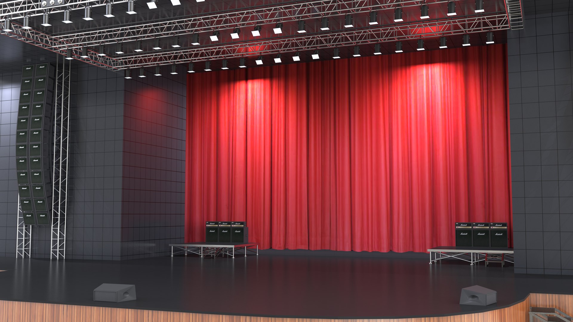 Theater Stage 3D Model - TurboSquid 1525336