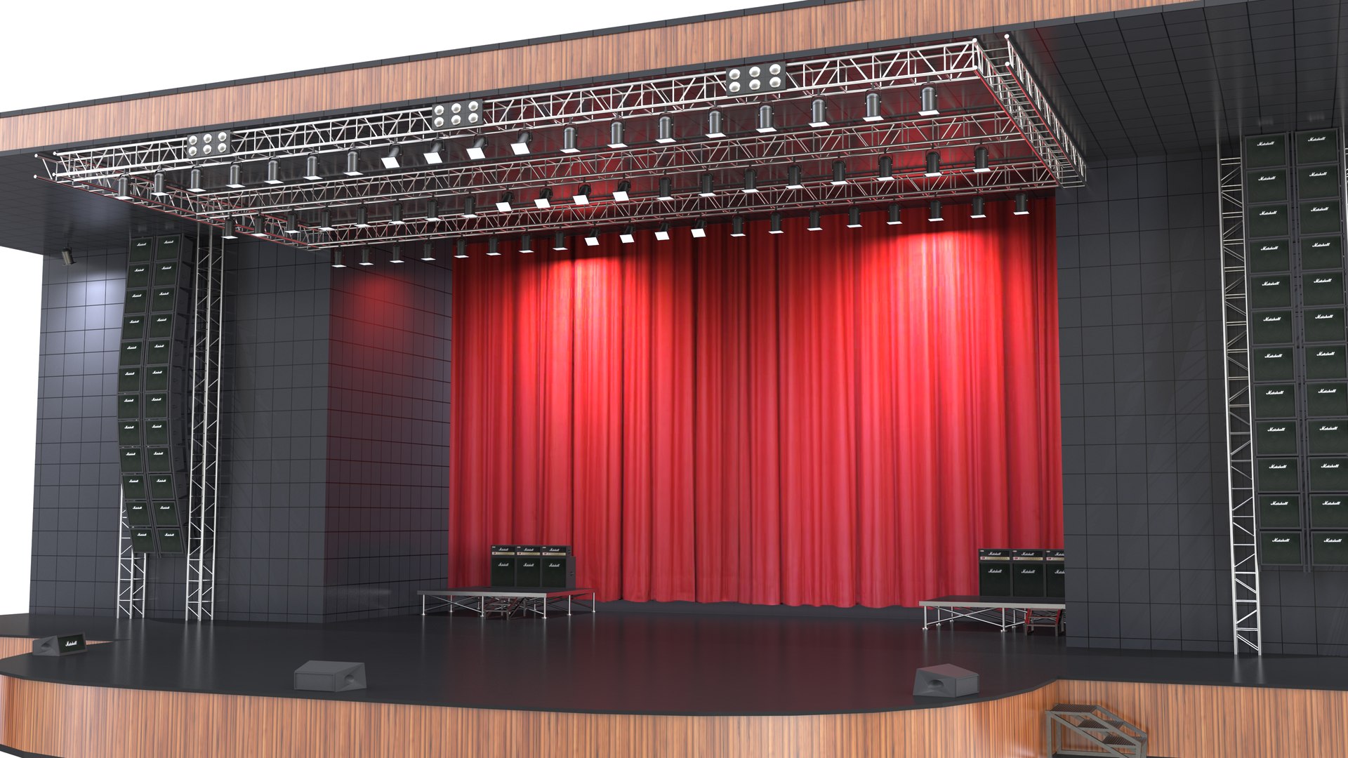 Theater Stage 3D Model - TurboSquid 1525336