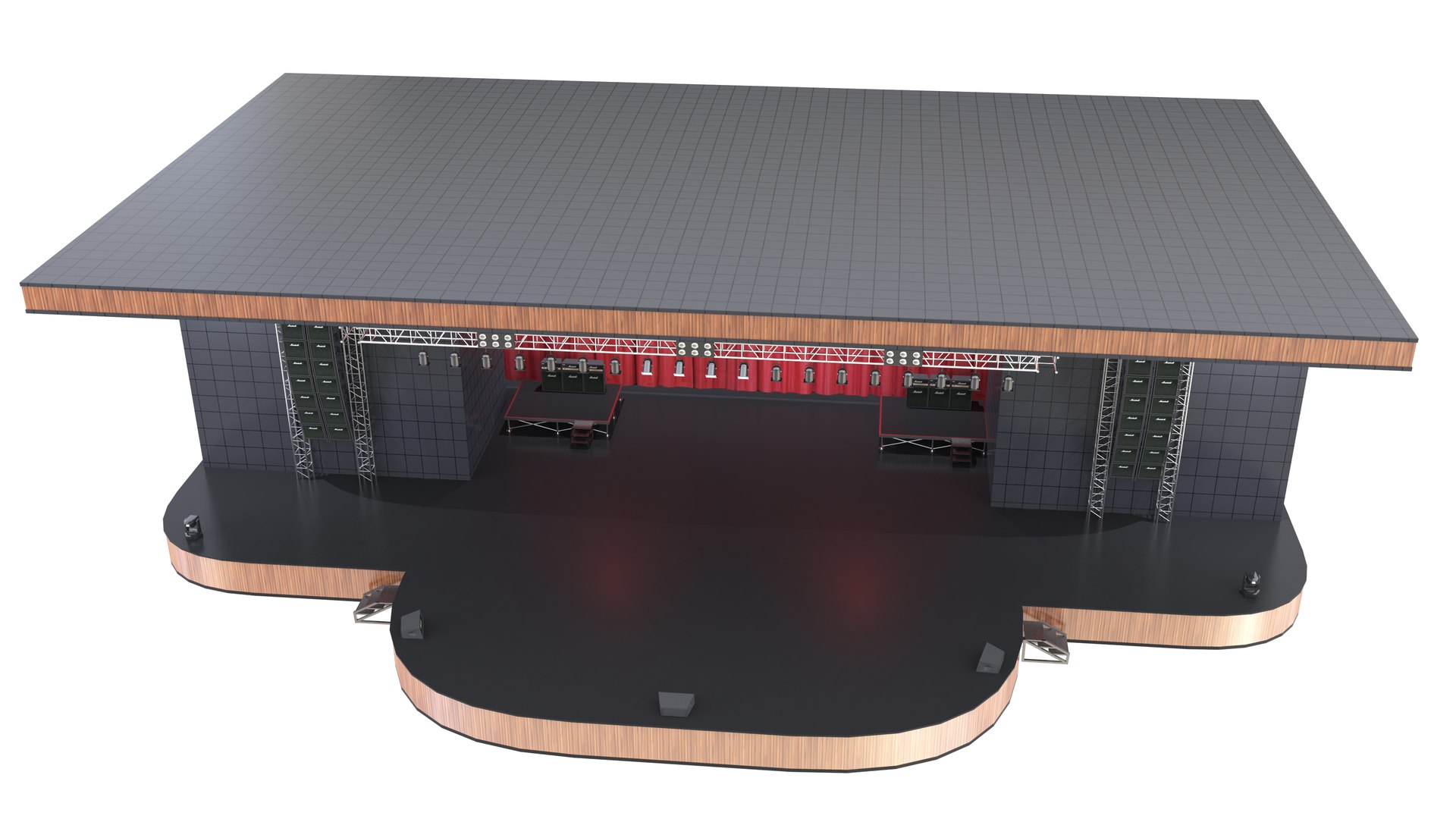 Theater Stage 3D Model - TurboSquid 1525336