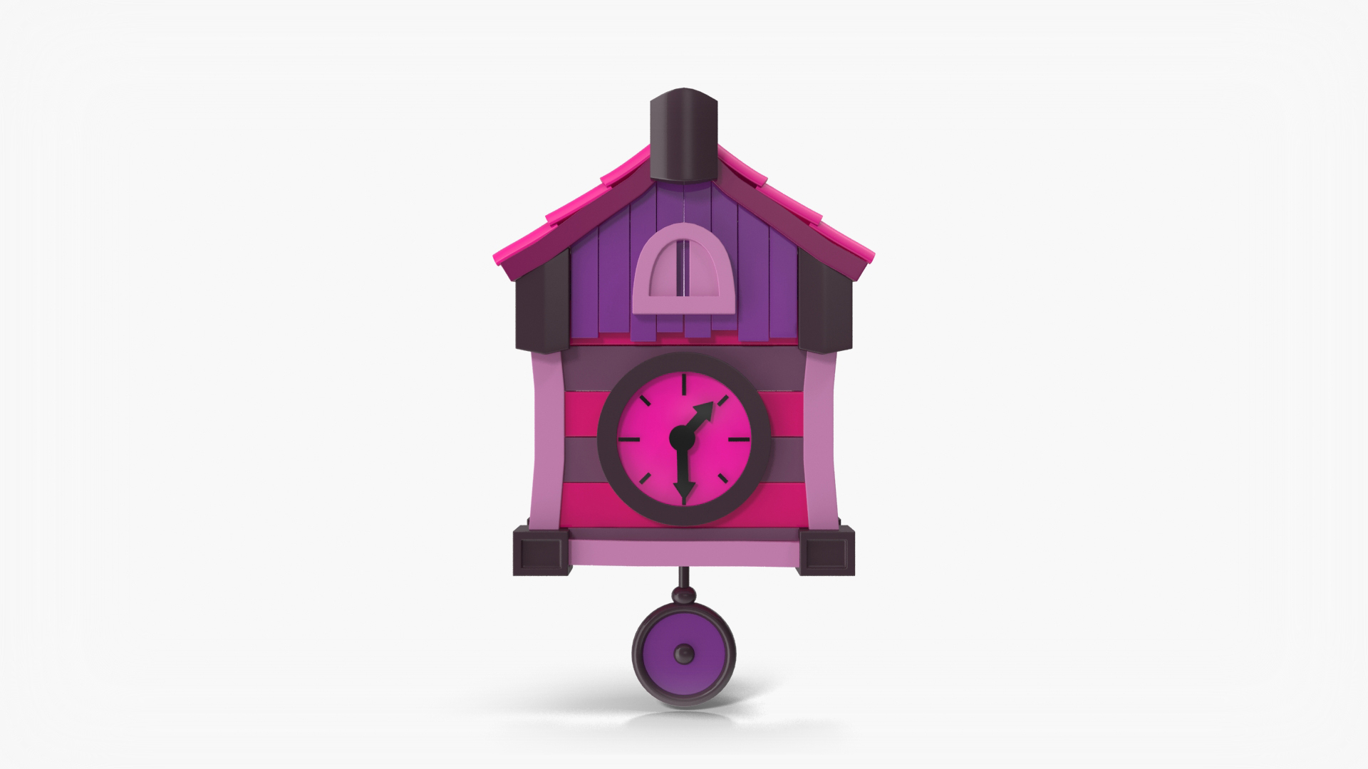 Cartoon Clock Rose Cartoon Style Model - TurboSquid 2089180