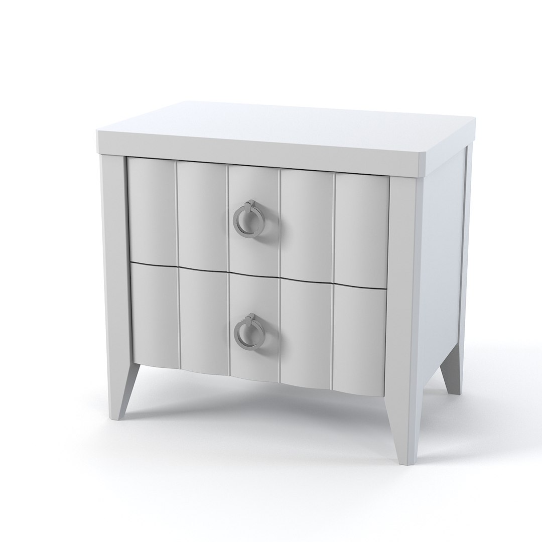 3d Model Of Lineas Night Stand