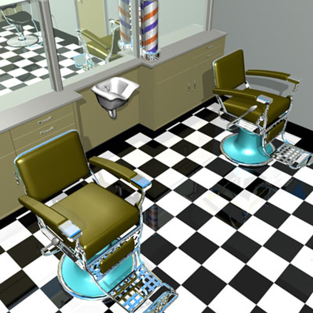 Barber Shop 3D Model - TurboSquid 204811