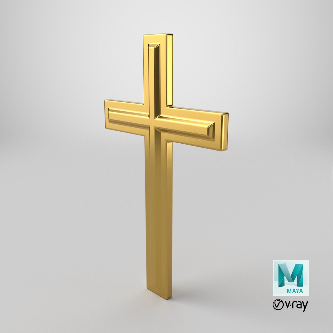 Golden Crucifix 3D Model - TurboSquid 2512070