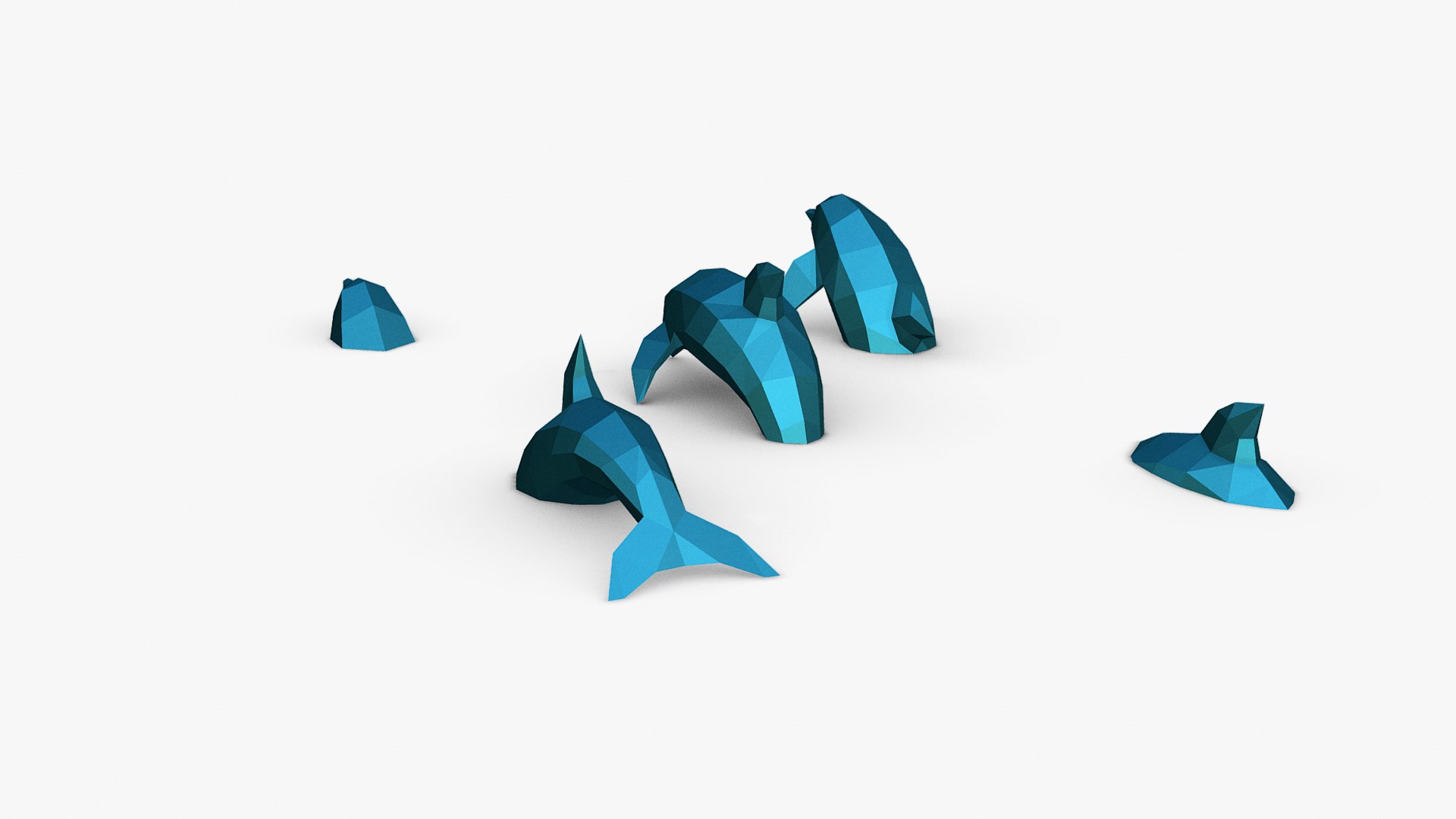 3D dolphins model - TurboSquid 2032305