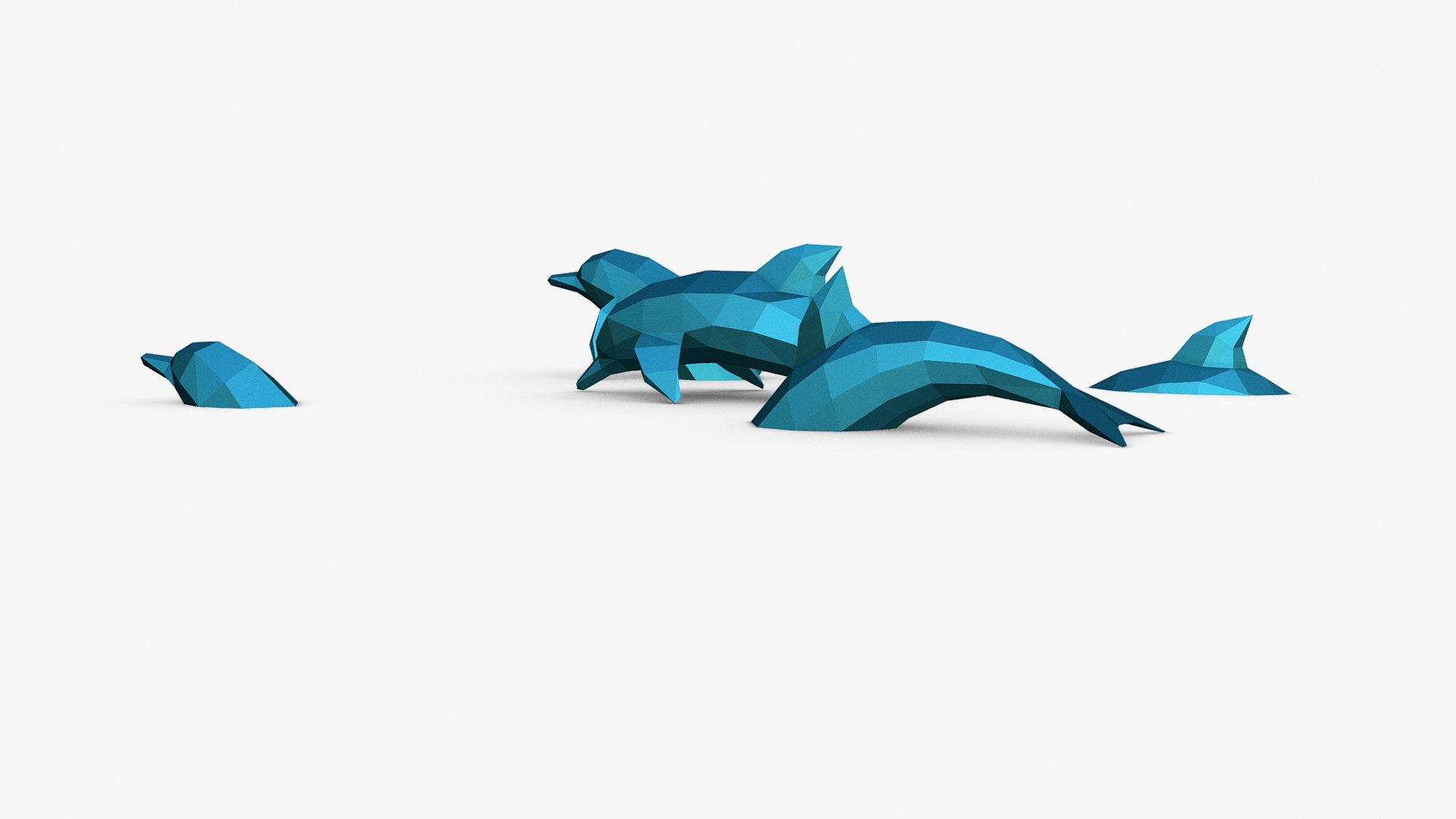 3D dolphins model - TurboSquid 2032305