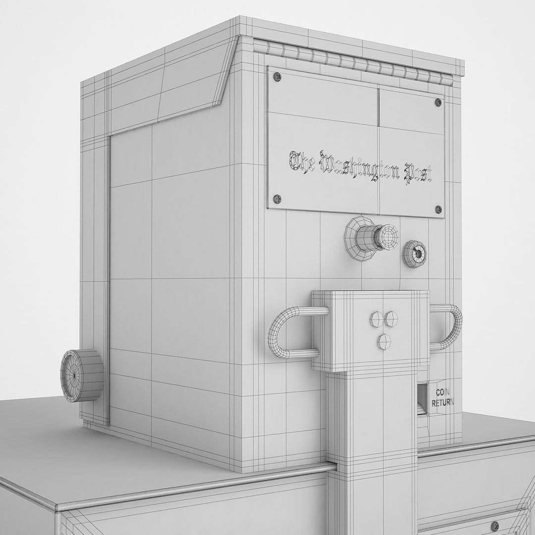 3d Model Newspaper Box