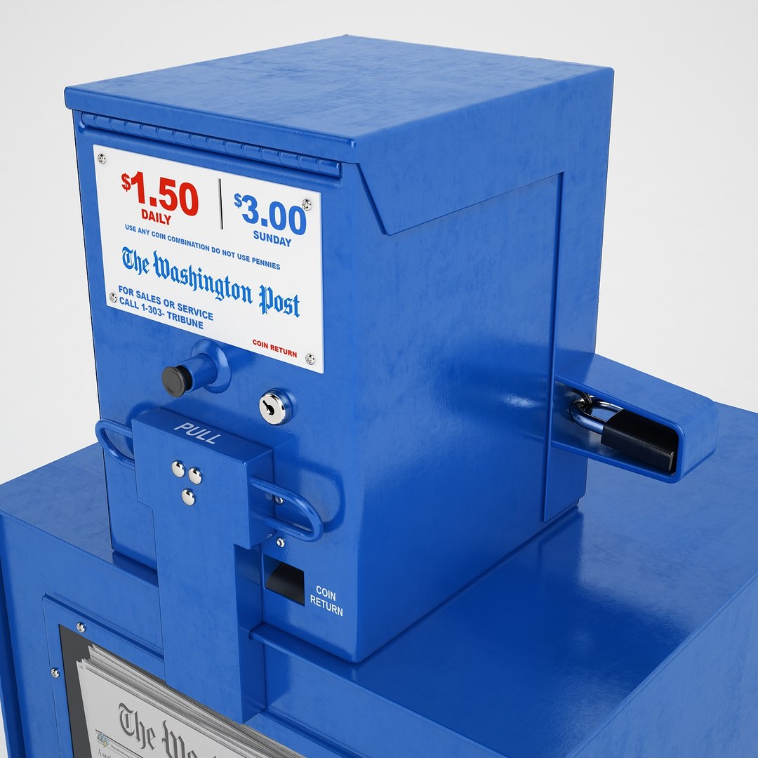 3d Model Newspaper Box