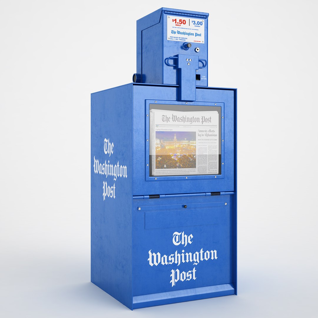 3d model newspaper box