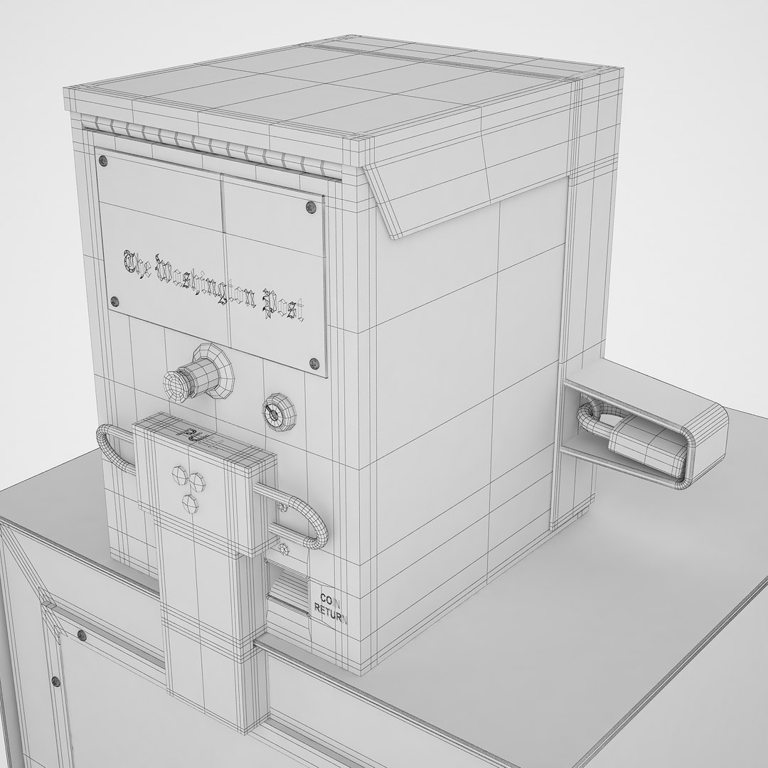 3d Model Newspaper Box