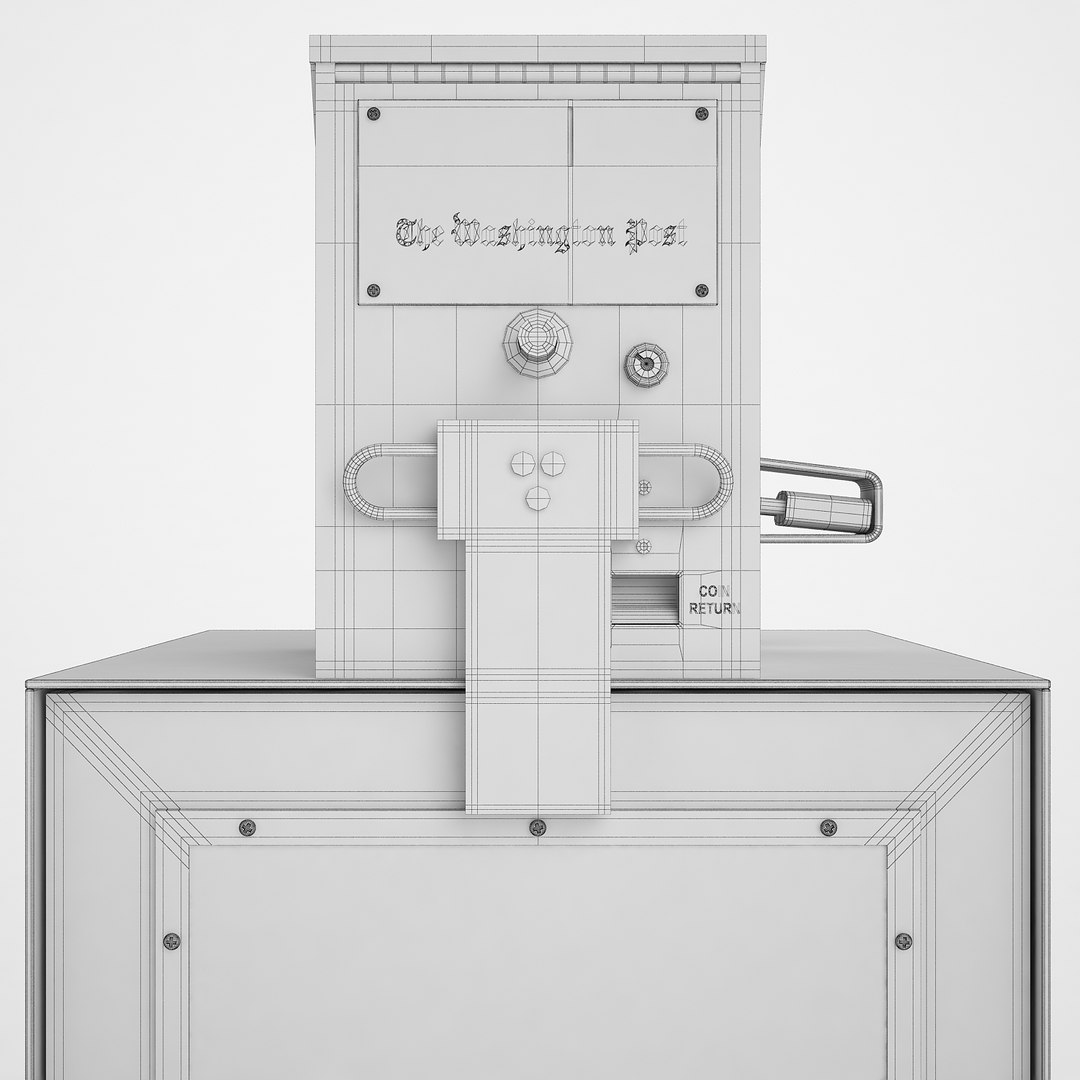 3d model newspaper box