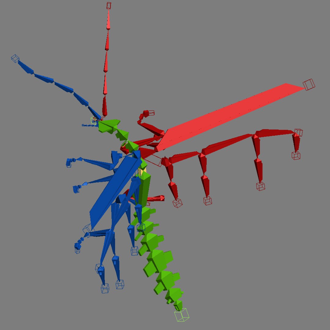 Firefly Bug Rigged Bones Max