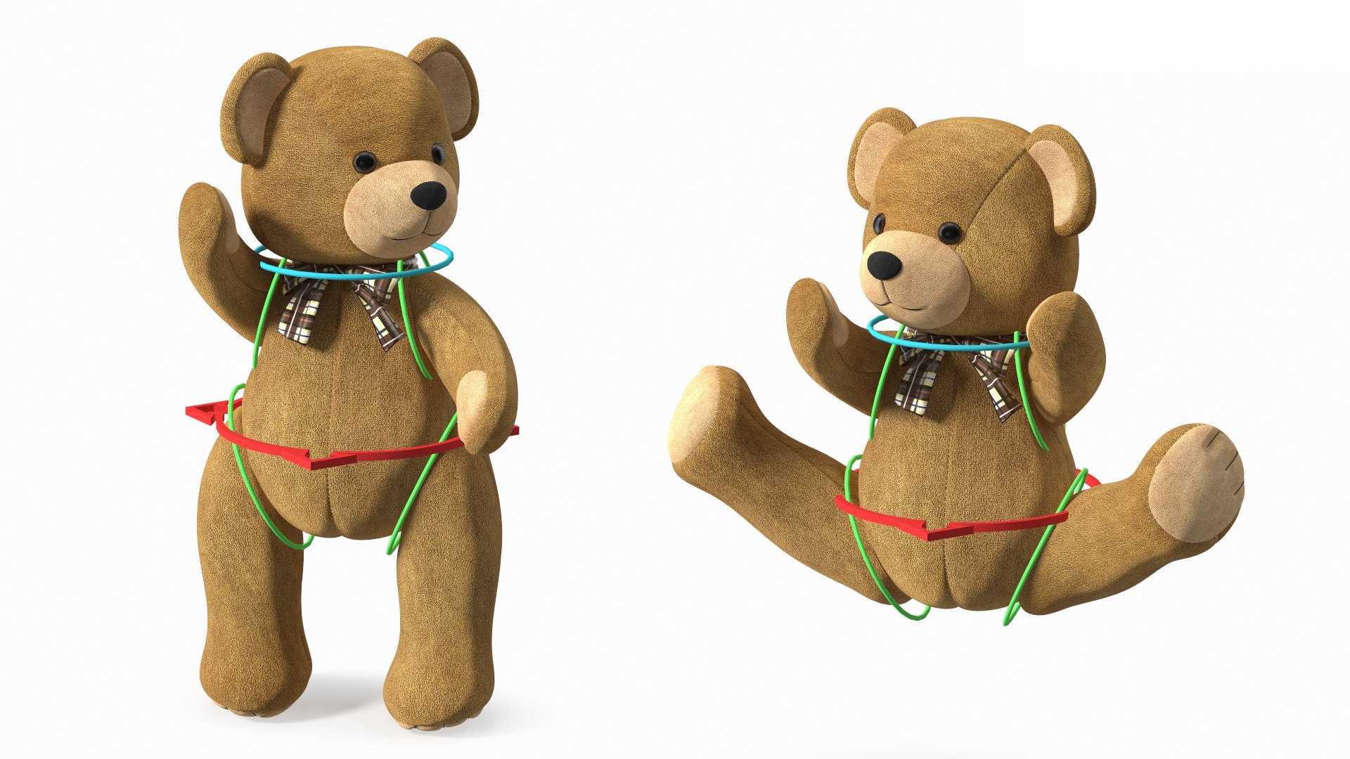 Teddy Bear Rigged For Maya Model - TurboSquid 1940365