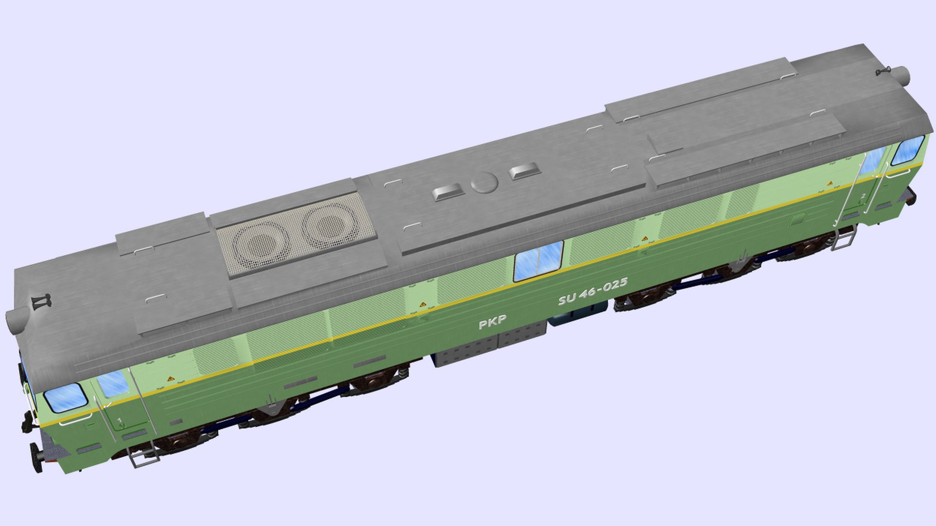 Pkp Polish Class Su46 Diesel-electric Locomotive 2 3D Model ...
