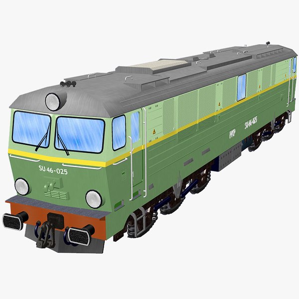 Pkp polish class su46 diesel-electric locomotive 2 3D model ...