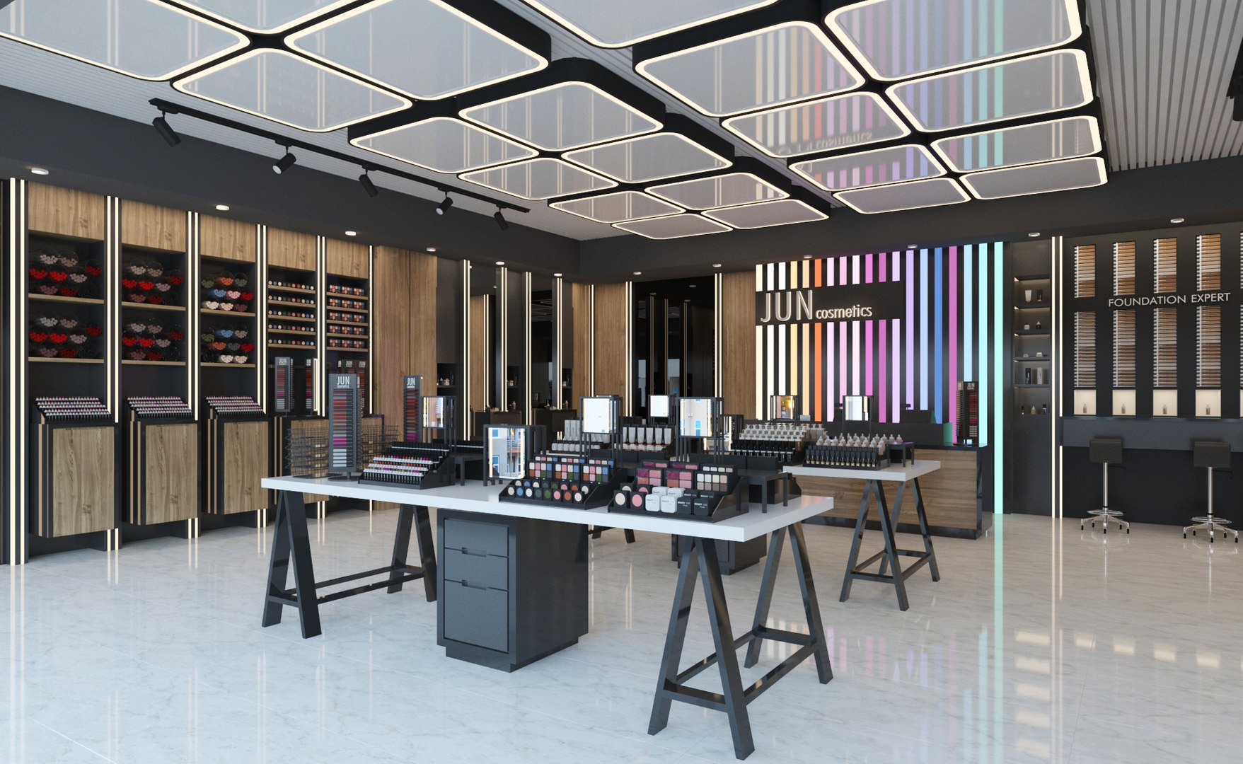 3D Modern Cosmetics Store Interior - TurboSquid 2024320
