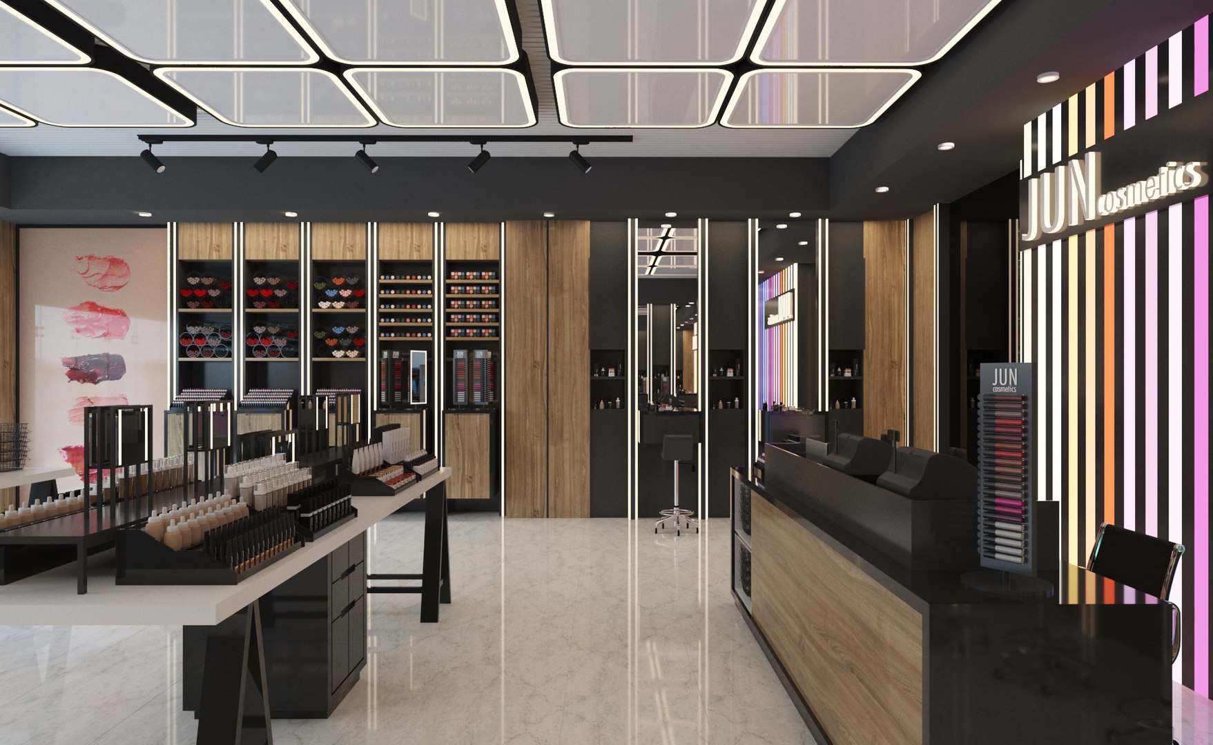 3D Modern Cosmetics Store Interior - TurboSquid 2024320