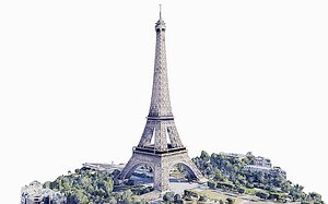 Eiffel Tower Blender Models for Download | TurboSquid