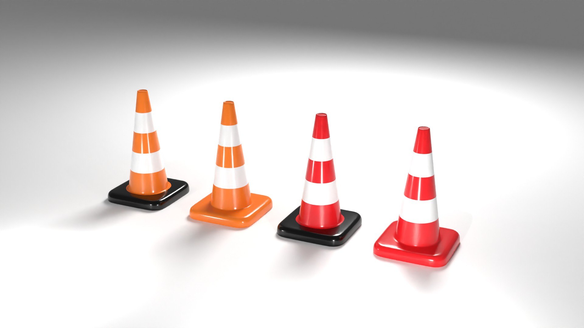 Traffic cones collection 3D model - TurboSquid 2138858