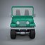 Jeep Car Cartoon 3d Model