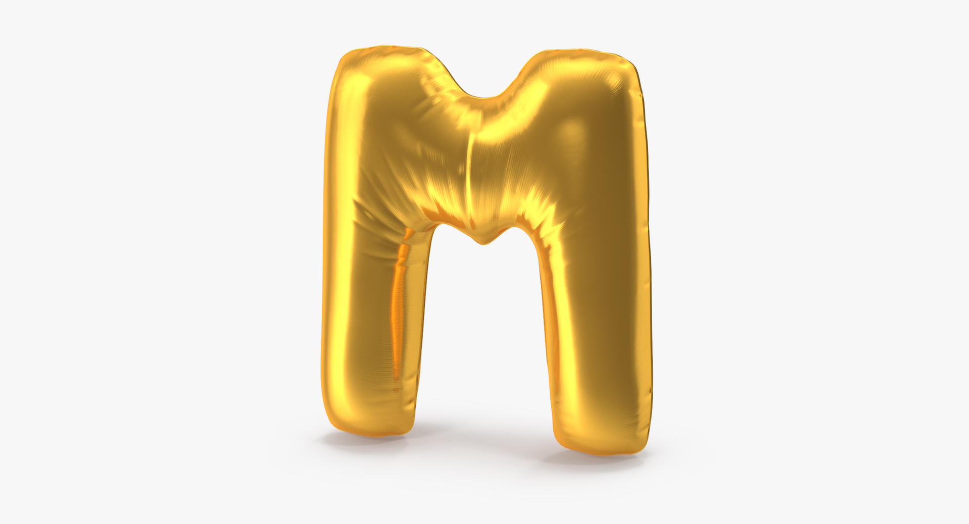 Foil Balloon Letter M Model - TurboSquid 1214798