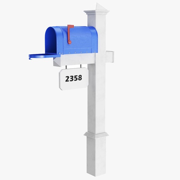 Blue Mail Box model - TurboSquid 1857009