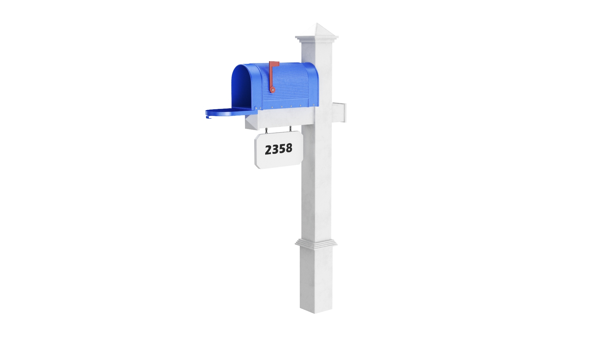 Blue Mail Box Model - TurboSquid 1857009
