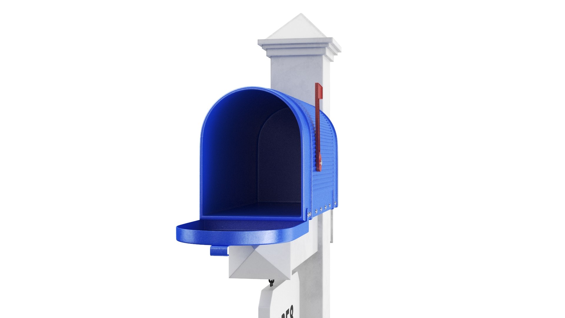 Blue Mail Box Model - TurboSquid 1857009