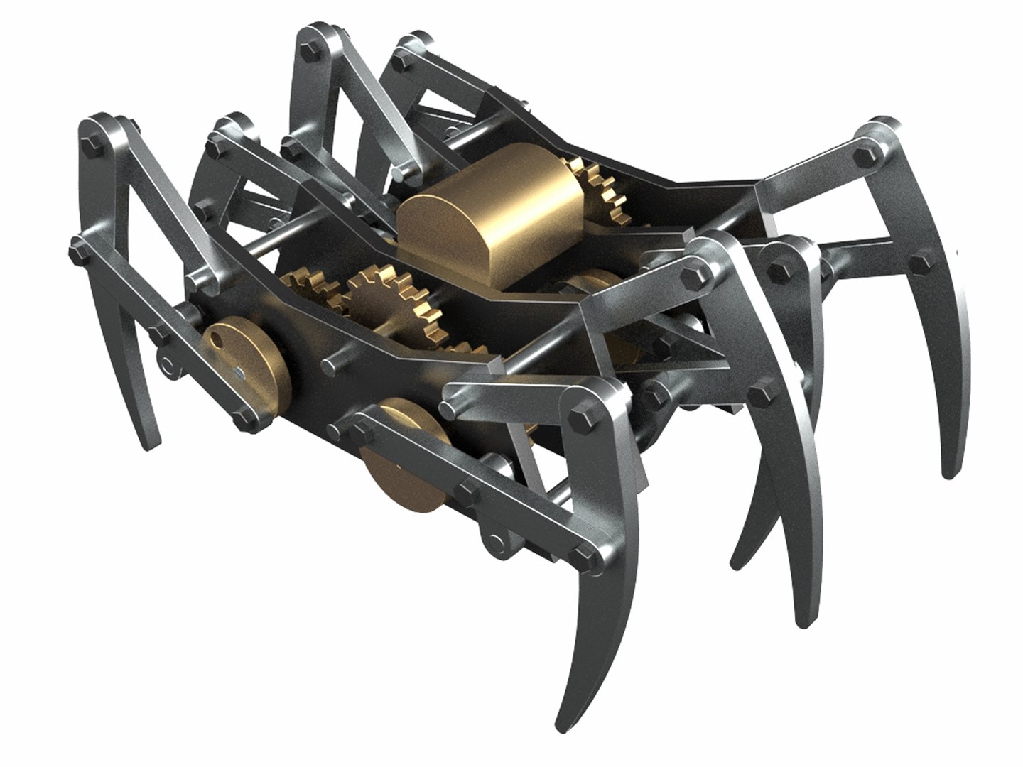 Spider Robot 3D Model - TurboSquid 2133591