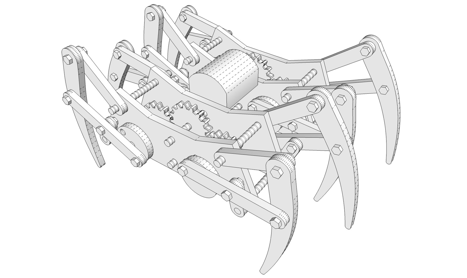 Spider Robot 3D Model - TurboSquid 2133591