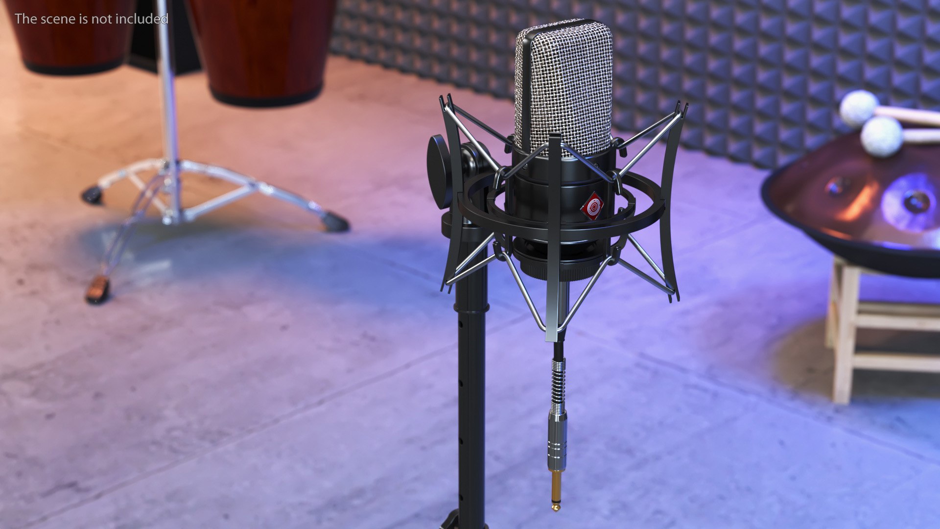 Professional Studio Microphone With Shock Mount Model - TurboSquid 2302785