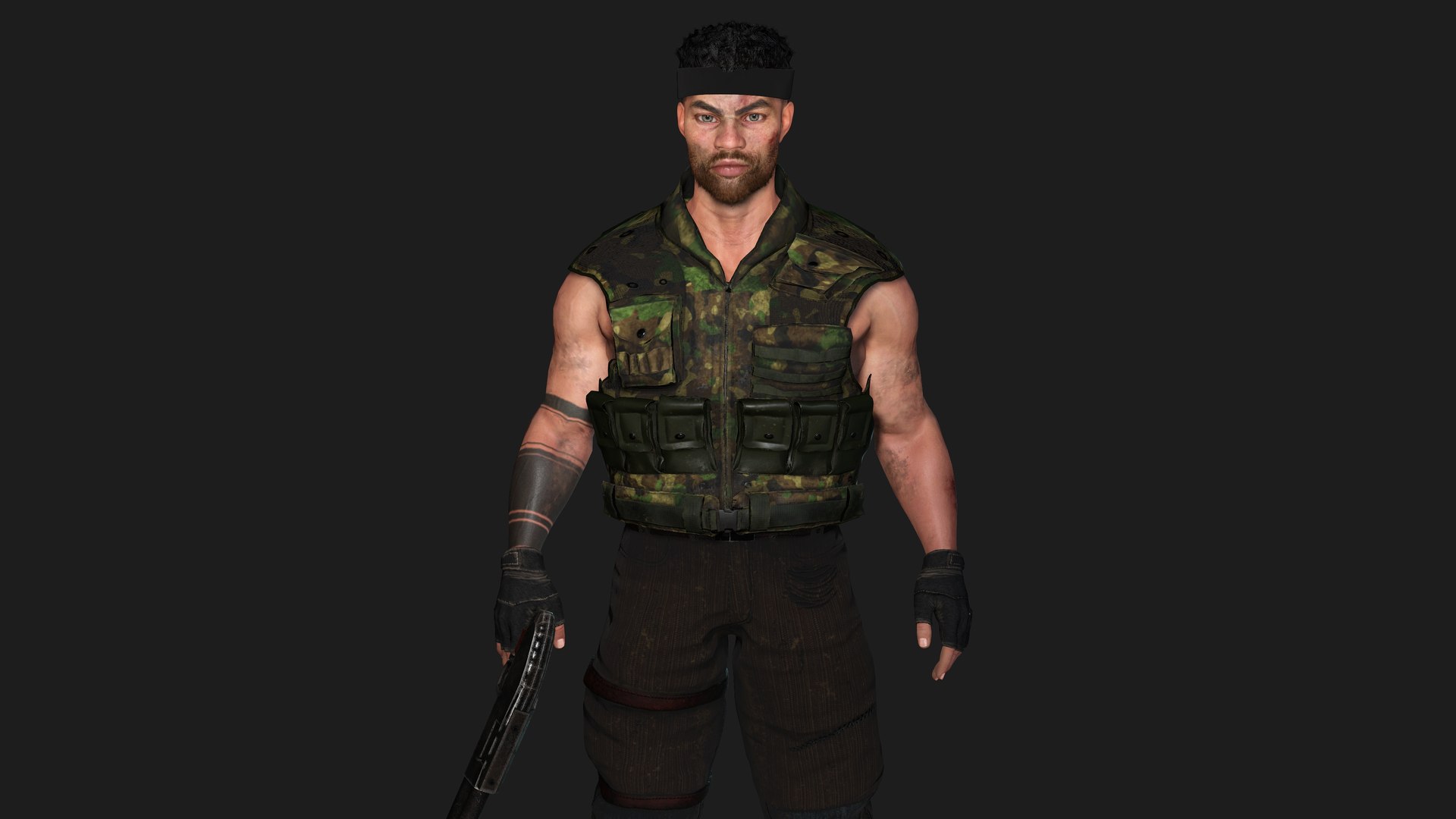 AAA 3D REALISTIC MALE CHARACTER - SURVIVAL APOCALYPSE OUTFIT Model ...