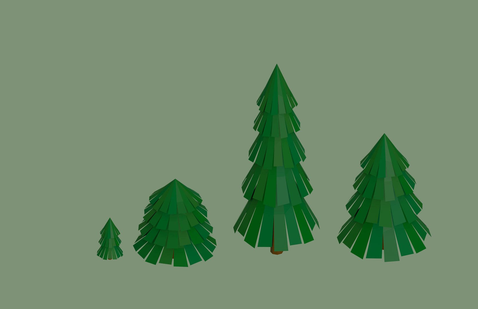 Pine Tree Low Poly 3D Model - TurboSquid 2058110
