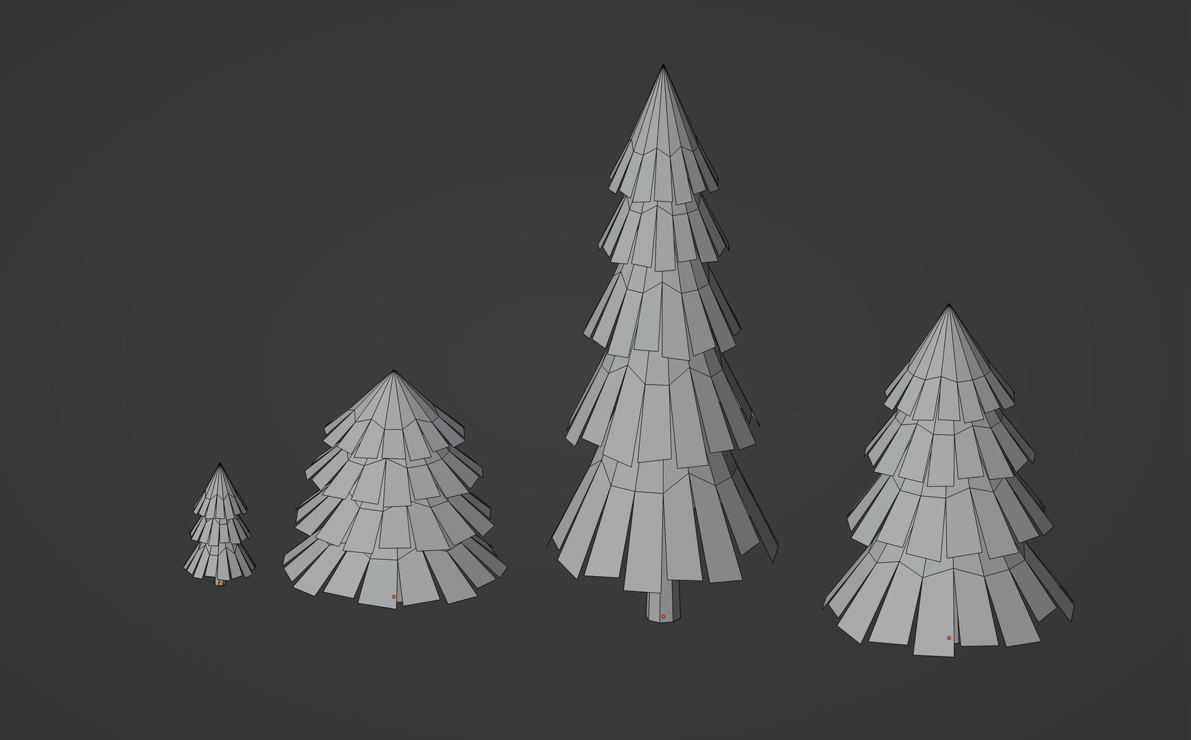 Pine Tree Low Poly 3D Model - TurboSquid 2058110