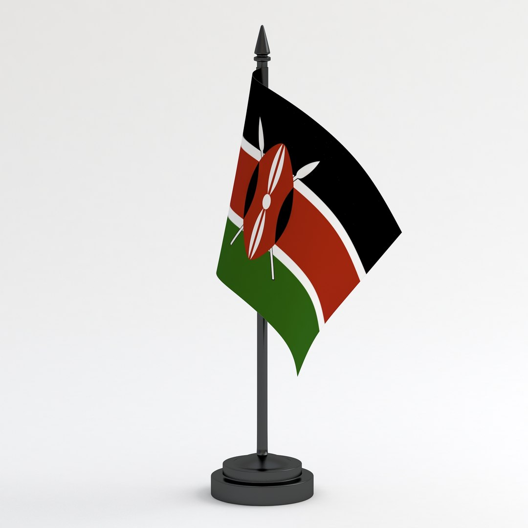 3D Table Flag Kenya - TurboSquid 2409703