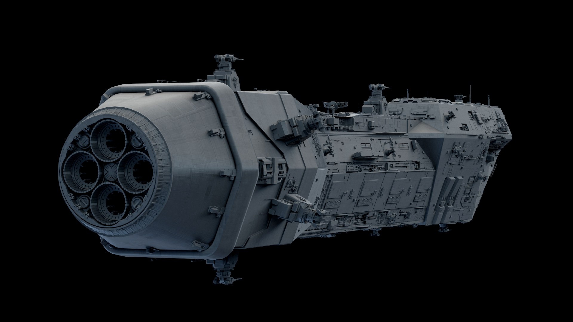 Lancer Spaceship 3D Model - TurboSquid 1477315